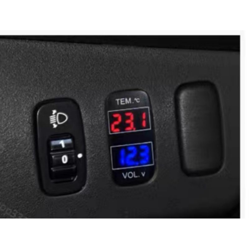 volt/temperature cabin digital meter - Mitsubishi lancer/evolution x ...