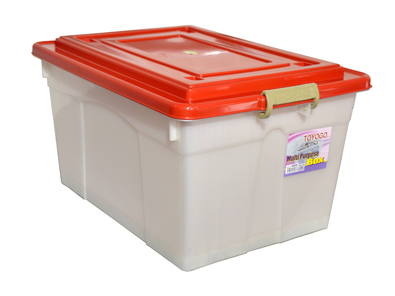 Toyogo 45 Lit Plastic Storage Box With Cover and Wheel / Bekas Plastik ...