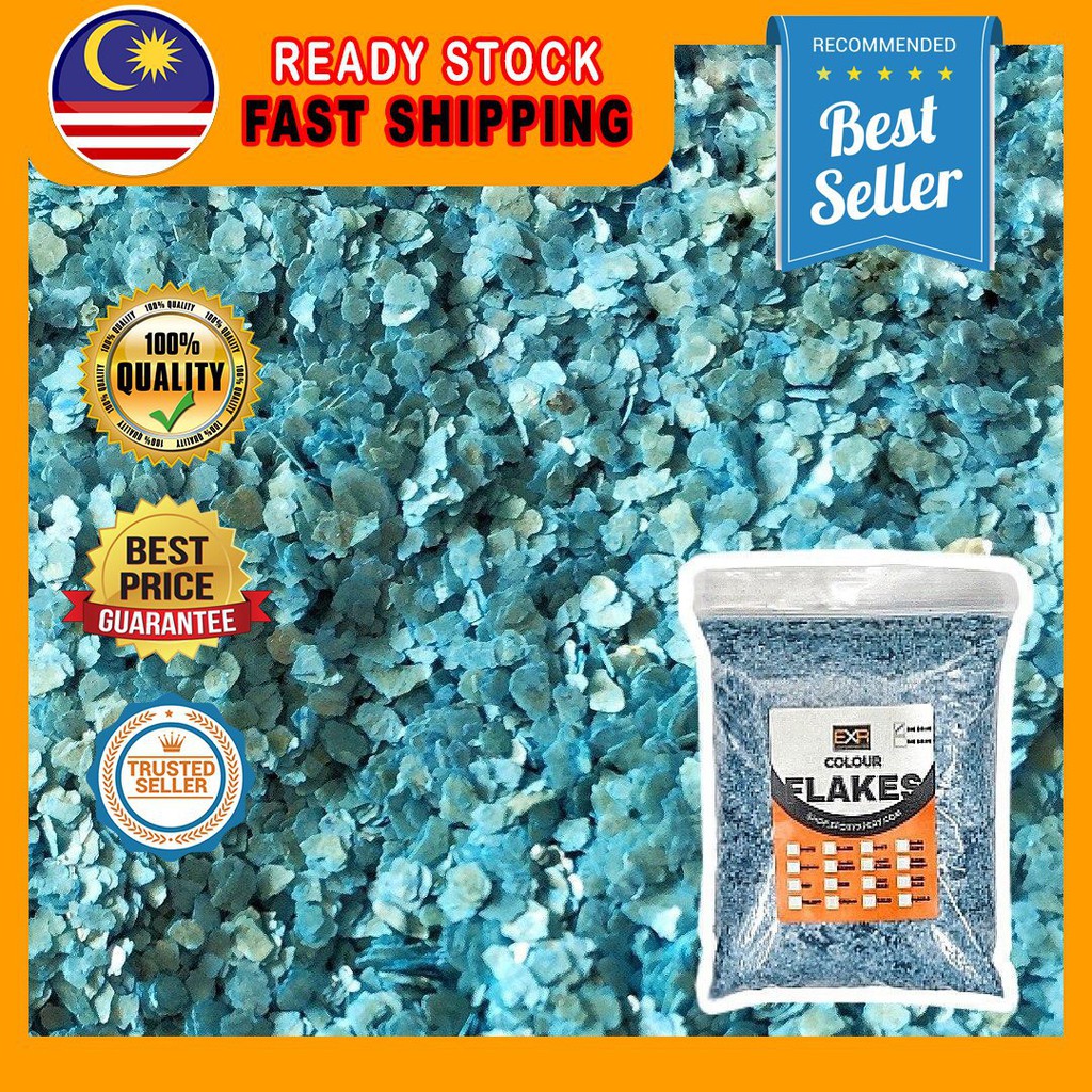 Sky Blue Colour Flakes 300g-500g Epoxy Color Flake Floor Set DIY Kit ...