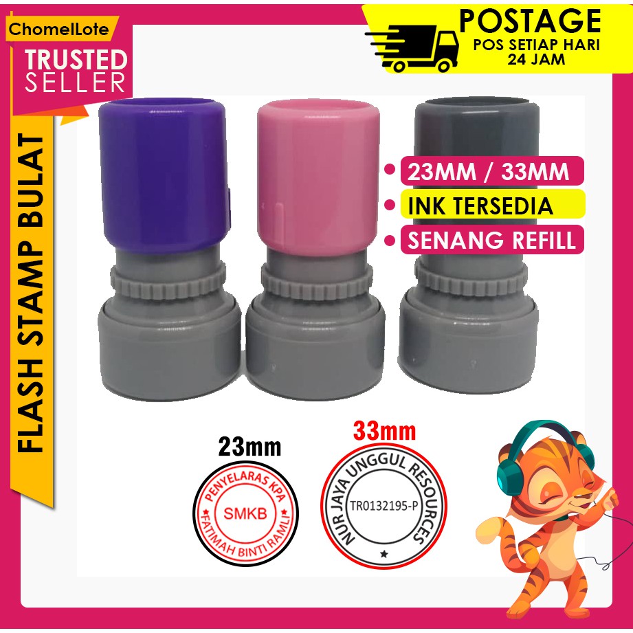Rubber Stamp Bulat untuk company cop Syarikat round stamp 橡皮图章公司 ...