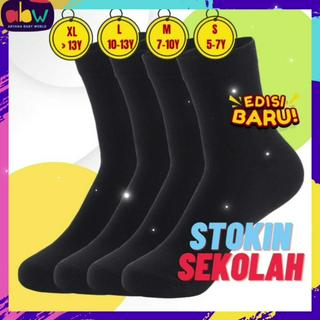 Stokin Hitam Budak Sekolah (3 Pairs) Project A+ School Socks (BLACK ...