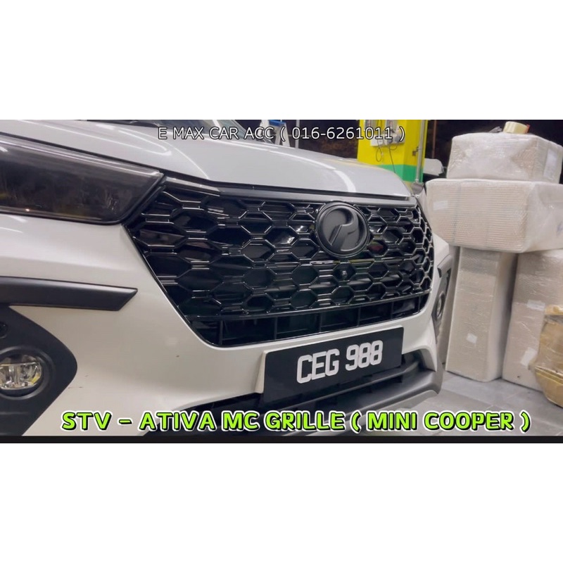 STV-ATIVA MC GRILLE (MINI COOPER DESIGN) PERODUA ATIVA FRONT GRILLE ...