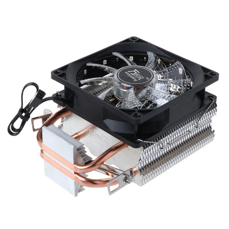 Cpu cooler fan 4 heatpipe dual tower 12v cooling fan heat sink with rgb ...