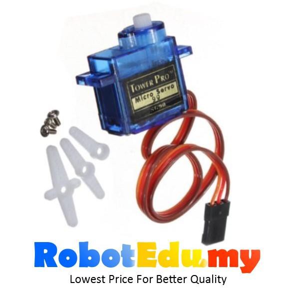 Arduino Tower Pro 9g SG90 Plastic Gear Micro Servo Motor with parts ...