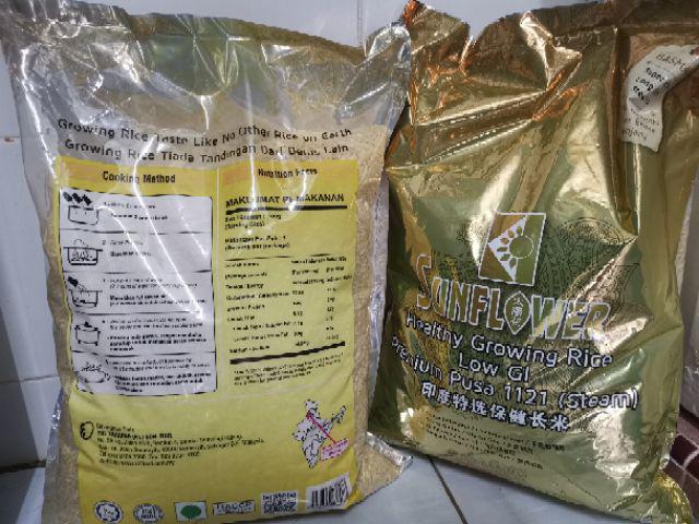Sunflower Healthy Growing Rice Premium Basmathi Pusa 1121 - Steam (5kg ...