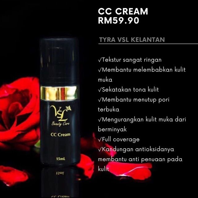 VSL CC CREAM LIGHT & NATURAL | Shopee Malaysia