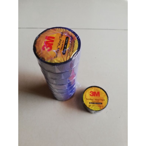 3M TEMFLEX VINYL TAPE WAYAR TAPE (PC) (BLACK) ELECTRIC WIRE TAPE 18MM ...