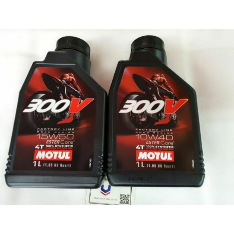Motul 300V 15W50/10W40 Fully Synthetic +Ester Core Road Racing Racing Motor Oil 4T Engine Oil ...