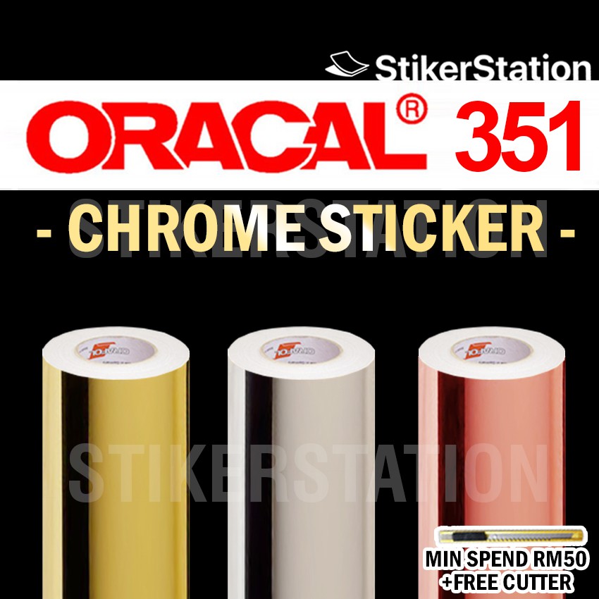 ORACAL 351 CHROME STICKER - Metallised Mirror Chrome Sticker Balloon ...