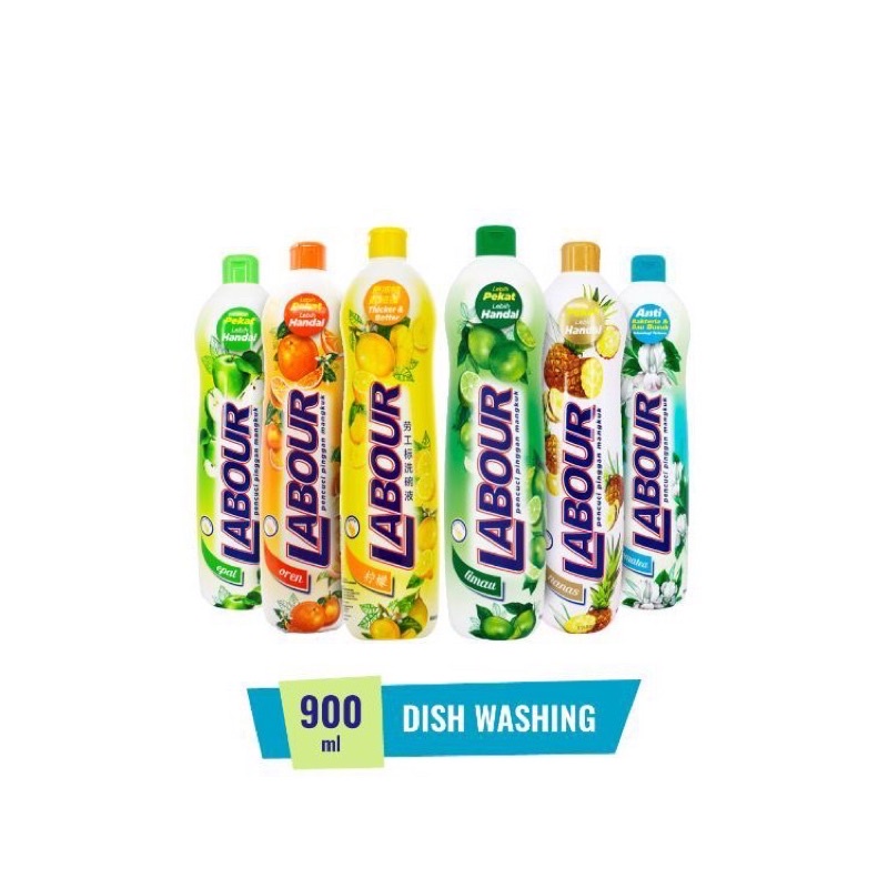 LABOUR Liquid Dishwash Lime (900ml) | Shopee Malaysia