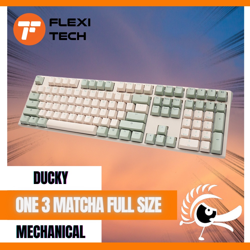 Flexi Tech DUCKY One 3 Matcha Mechanical Keyboard Full Size PBT Hot ...