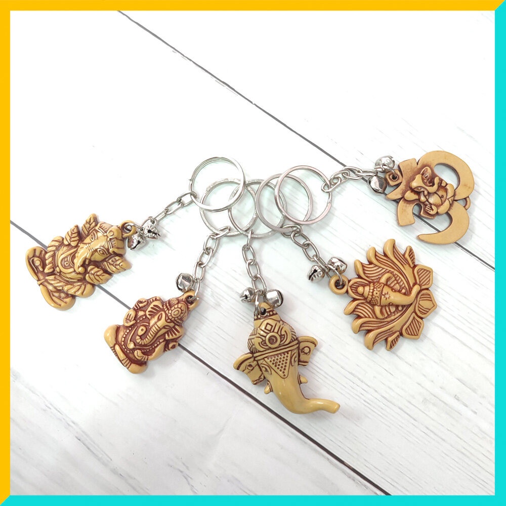 New Ganesha Keychain Wooden Look - 5 Designs | Shopee Malaysia