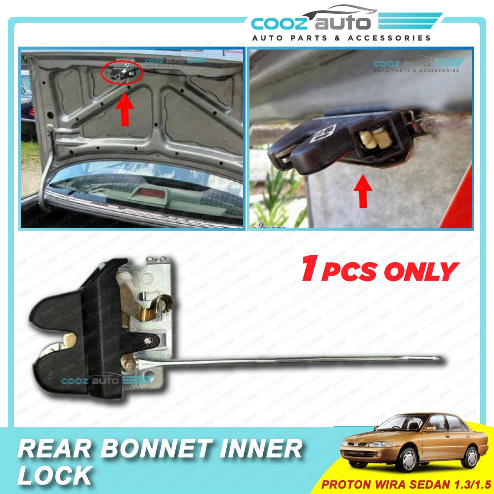 Proton Wira Sedan 1.3 / 1.5 Rear Bonnet Inner Lock | Shopee Malaysia