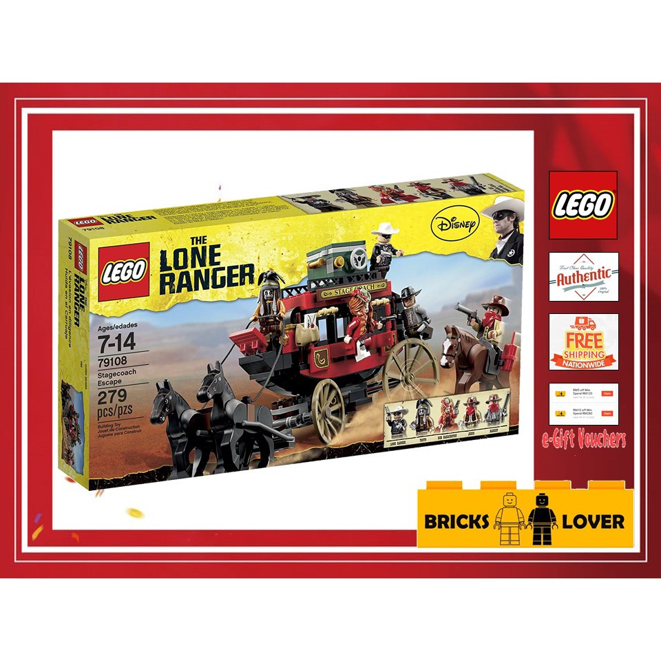 Lego 79108 The Lone Ranger {Bricks_Lover} - Stagecoach Escape (100% ...