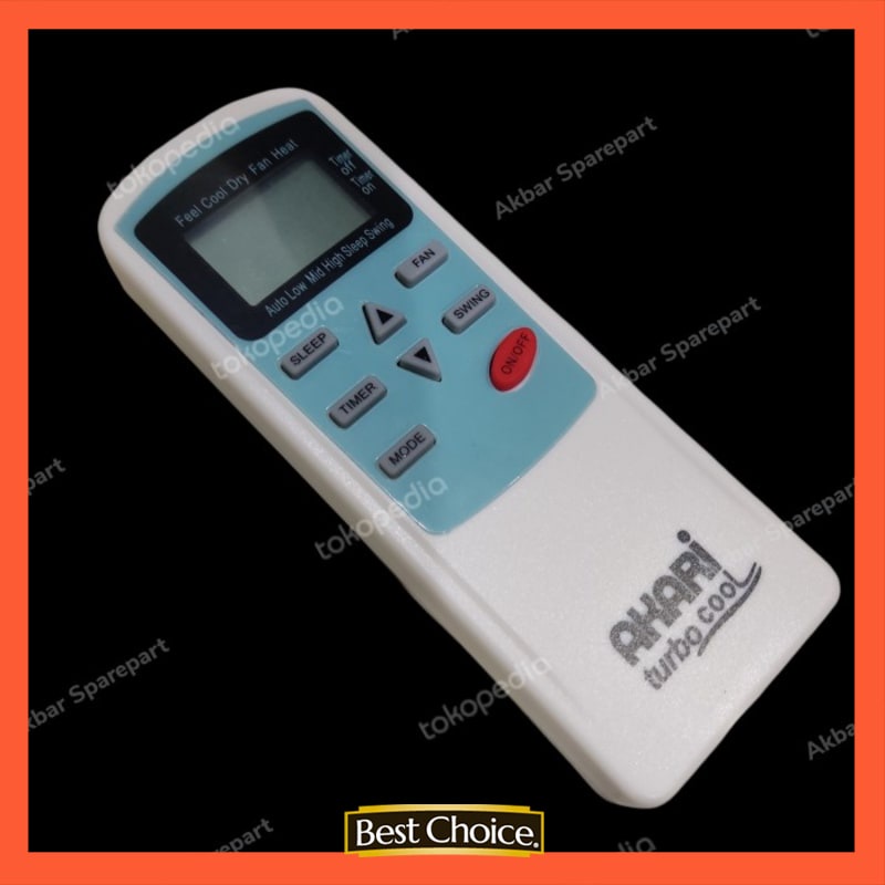 Remote AC REMOTE AKARI TURBO COOL RC-055T According To Photos | Shopee ...