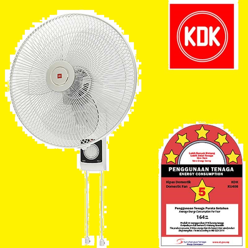 KDK Wall Fan KU408 /KIPAS DINDING 16" | Shopee Malaysia