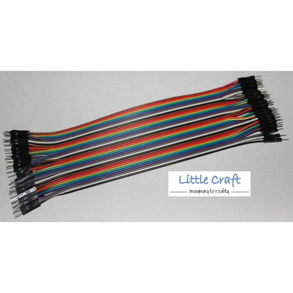 Jumper Wire 1P-1P 2.54mm Male to Male 20cm For Arduino, Respberry ...