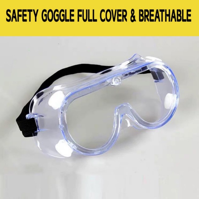VSAFEMKT Safety GOGGLE full cover eye protection & breathable ( mata ...