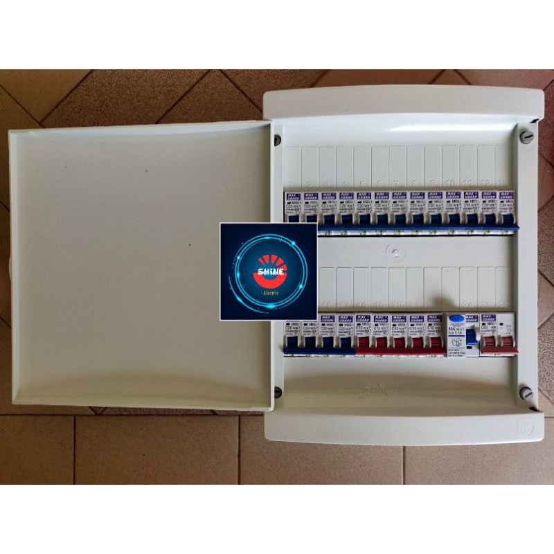 Electrical Single Phase PVC DB box 26way(Completed set) | Shopee Malaysia