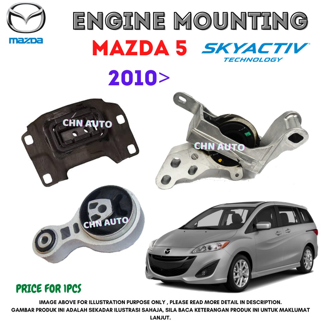 MAZDA 5 (2.0) SKYACTIV 2010> GENUINE ENGINE MOUNTING RIGHT , LEFT ...