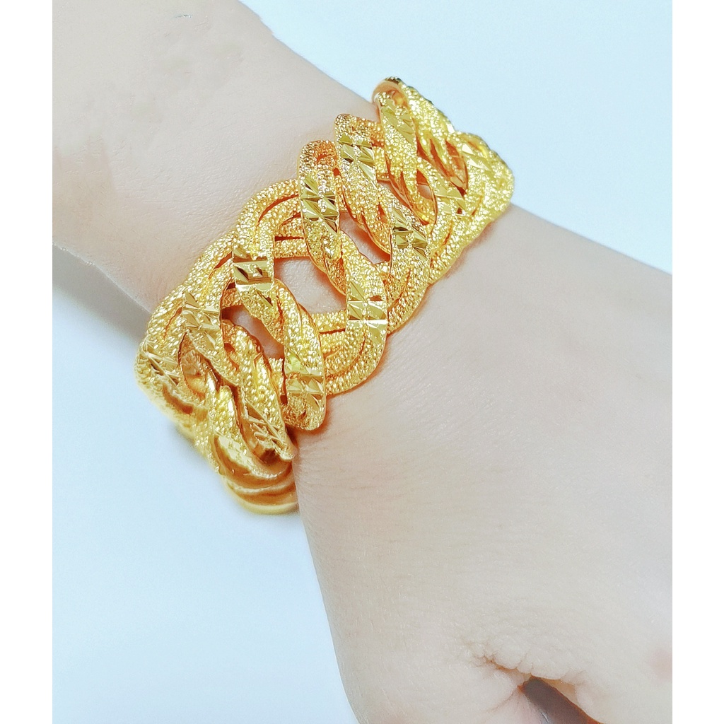 RANTAI TANGAN LIPAN PASIR 30N EMAS BANGKOK BRACELET GOLD PLATED FREE ...