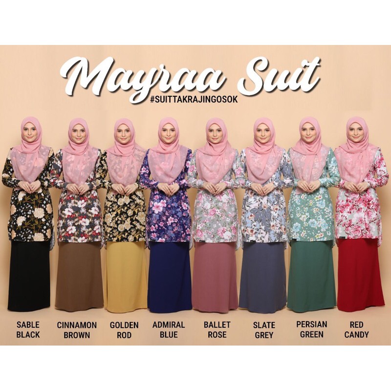 MAYRAA SUIT #IRONLESS KURUNG HANYA SIZE XS SAHAJA ADA | Shopee Malaysia