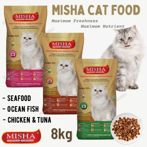 MISHA CAT FOOD Makanan Kucing 8KG | Shopee Malaysia