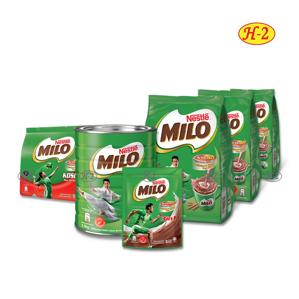 Nestle MILO Activ-Go Chocolate Malt Powder ( 1kg / 1.5kg / 2kg / 3.2kg ...