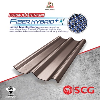 SCG Roman Tiles - Atap Gajah Atap Siam Fiber Cement Hybrid | Shopee ...