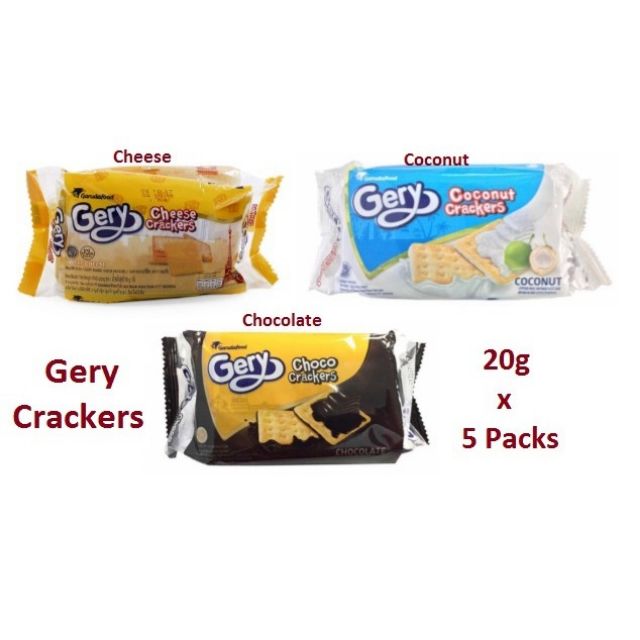 (Ready Stock) Gery Cheese Cracker / Dark Choco / Coconut 100g | Shopee ...