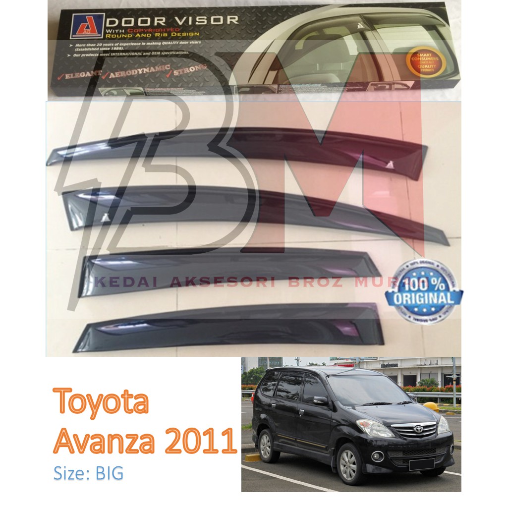 Toyota Avanza 2011 4 doors Big 100% Ori AG Automont Door Visor (1set ...