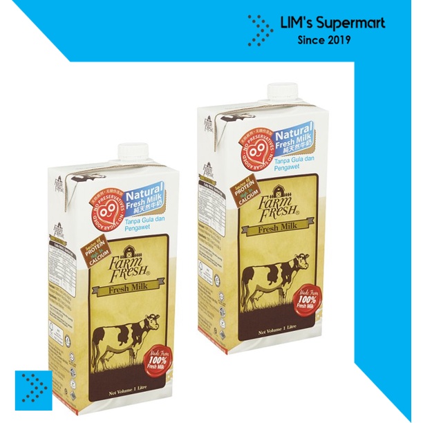 Farm Fresh Fresh Milk UHT 1L / Farm Fresh Susu Segar 1L | Shopee Malaysia