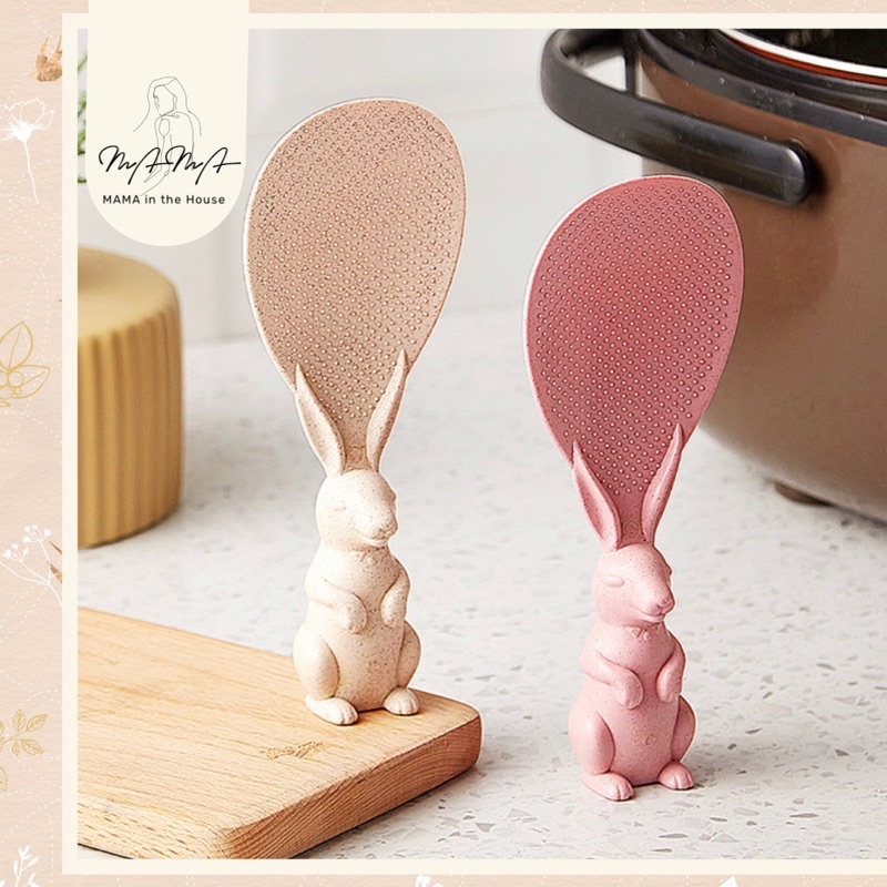 Cute Rabbit Rice Scoop Non Stick Food Grade Rice Spoon | Shopee Malaysia