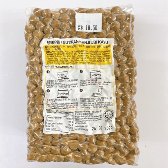 BLACK PEARL 1KG (BUTIRAN KANJI UBI KAYU)珍珠 | Shopee Malaysia