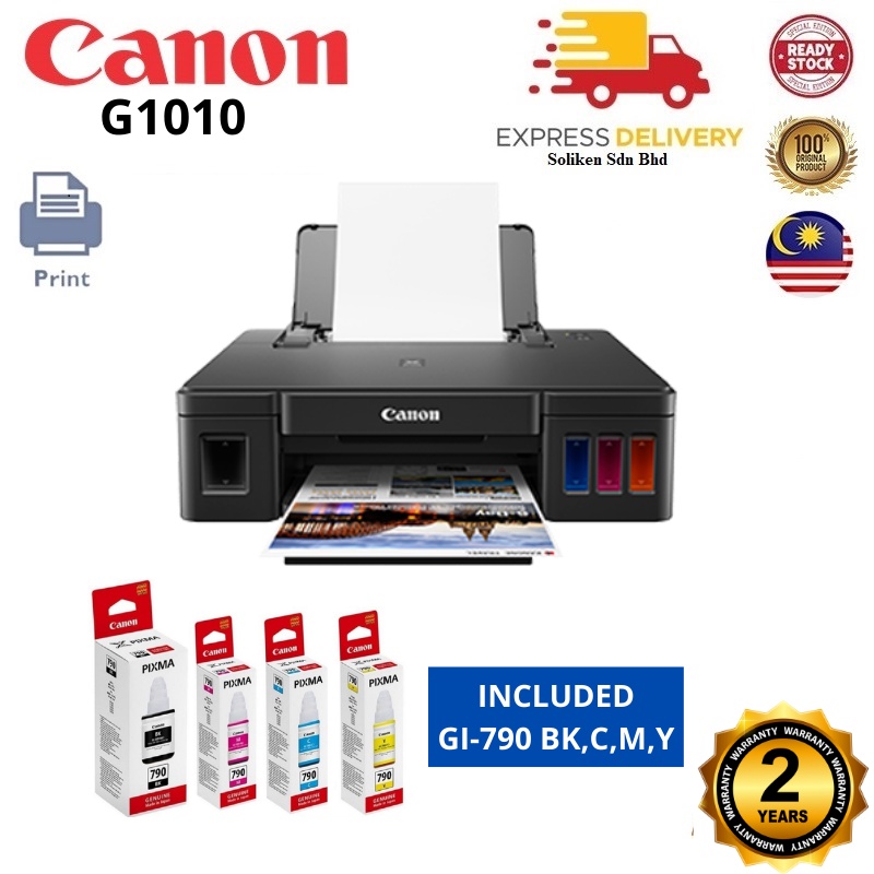 Canon Pixma G1010 G1020 Refillable Ink Tank Printer PRINT ONLY (Canon ...