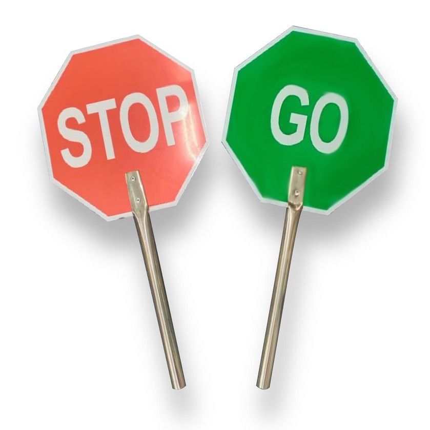 Double Sided Wording Stop & Go Signage With Metal Handle | Shopee Malaysia