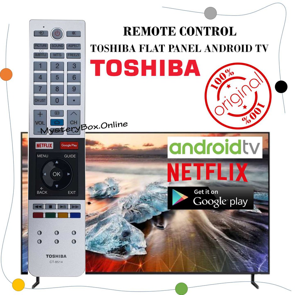 TOSHIBA #ORIGINAL# | Remote Control FOR Flat Panel LED LCD Android ...