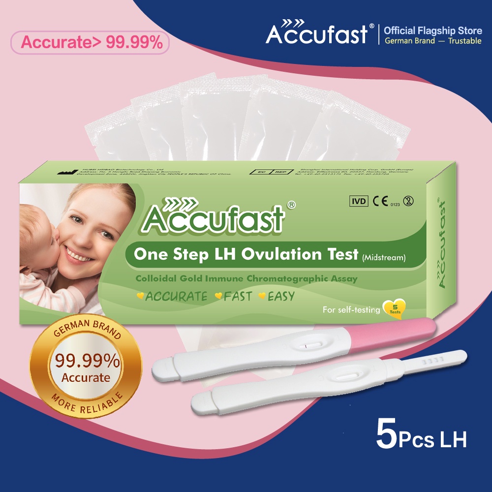 ACCUFAST 5Pcs OPK Ovulation Test Kit Midstream Stick 99.99% Accurate ...