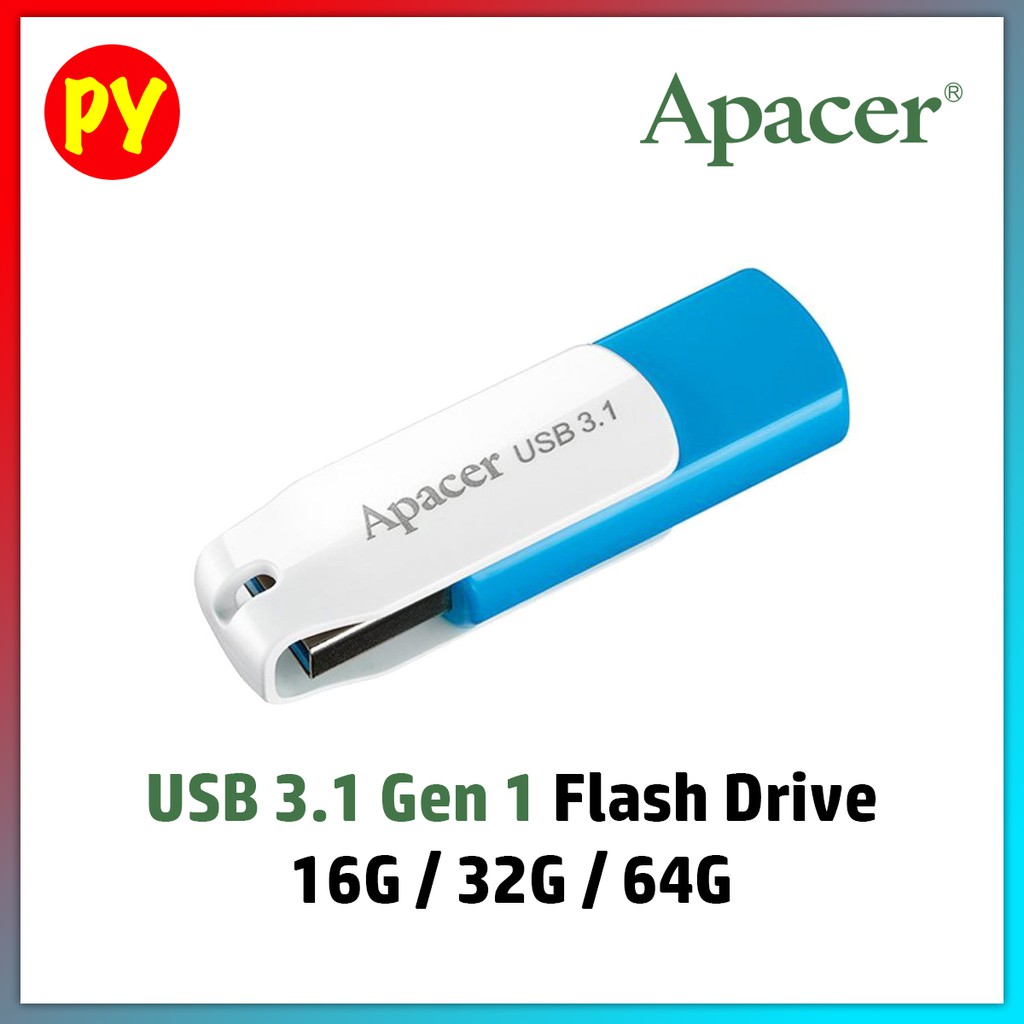 Apacer Flash Drive AH357 USB 3.1 Gen 1 16GB 32GB 64GB USB Pen Drive ...