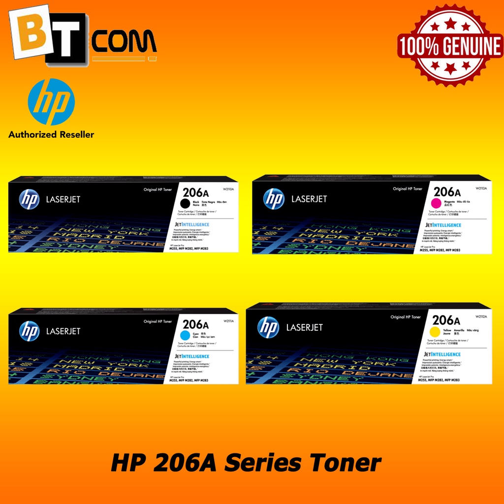 HP 206A Package Set Original LaserJet Toner Cartridge W2110A+W2111A ...