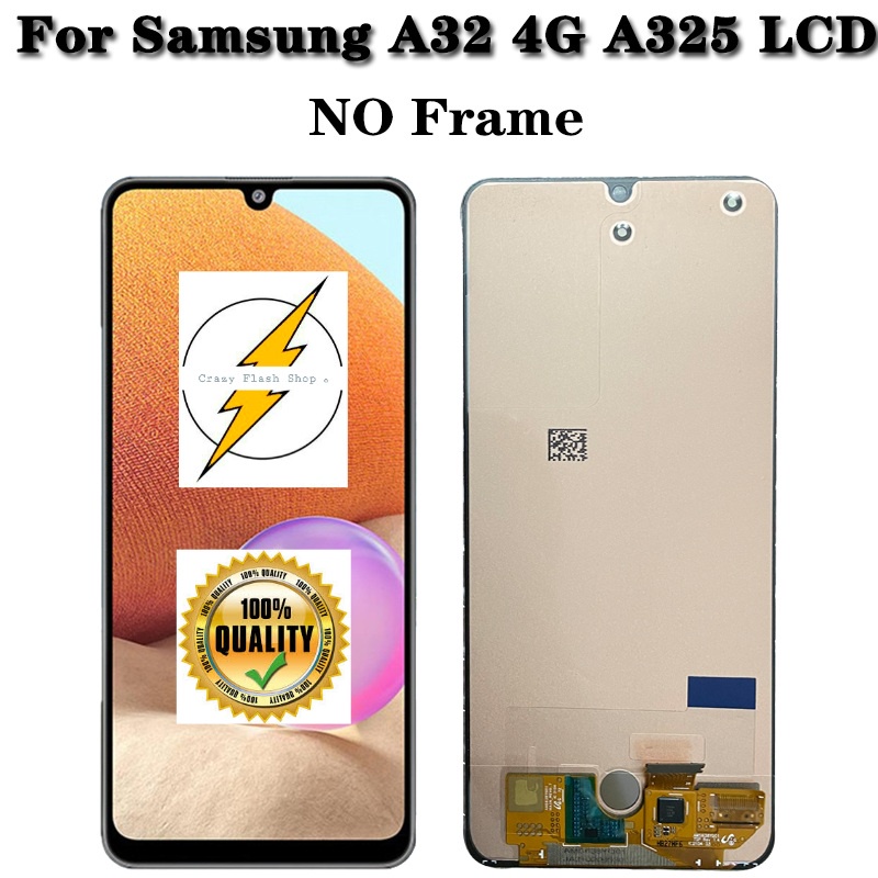 ORIGINAL SAMSUNG A325F/DSN GALAXY A32 (4G) LCD WITH TOUCH SCREEN DIGITIZER REPLACEMENT PART ...