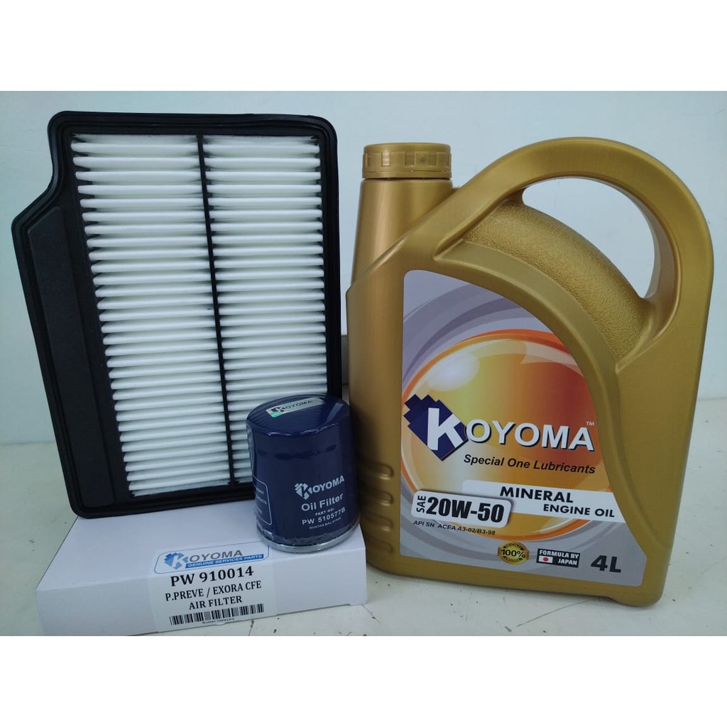 PROTON PREVE CFE, EXORA BOLD TURBO, SUPRIMA S OIL FILTER + AIR FILTER ...