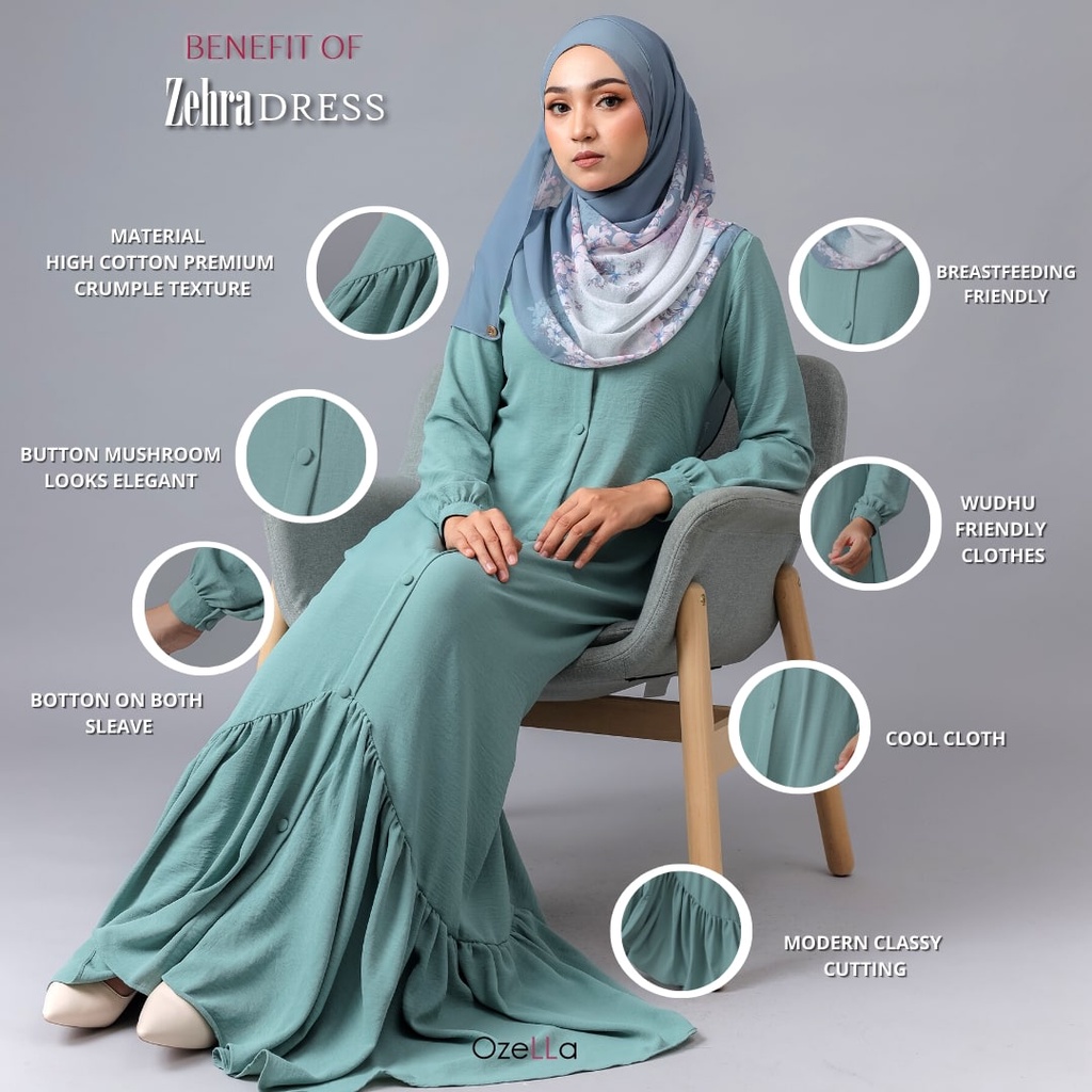 ZEHRA DRESS | OZELLA | Shopee Malaysia