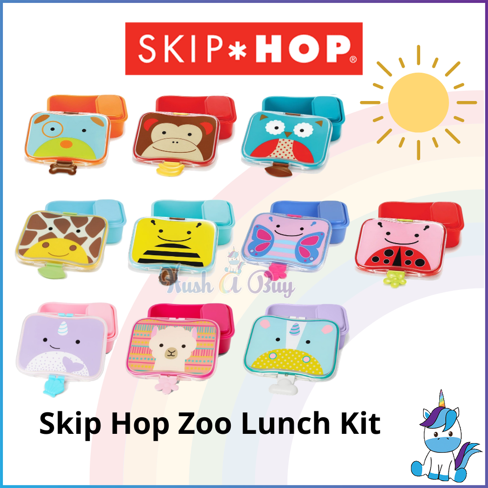 Skip Hop Zoo Lunch Kit 700ml - Cute Children Lunch Box (3Y+) - Food ...