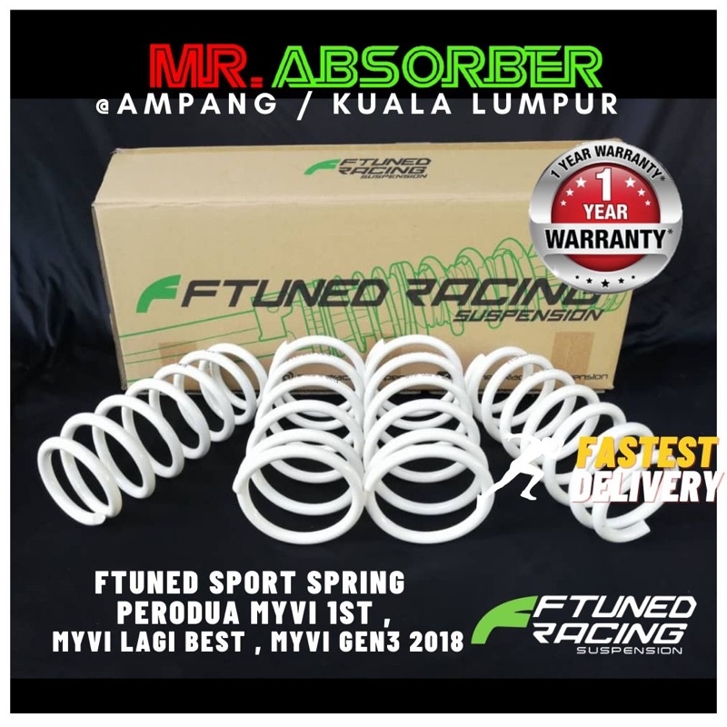SPRING SPORT FTUNED ALL PERODUA MYVI 1ST GEN 2ND GEN 3RD GEN (FASTEST ...