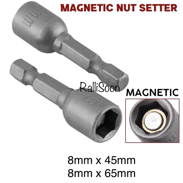 Magnetic Nut Setter 8mm (10pcs) | Shopee Malaysia