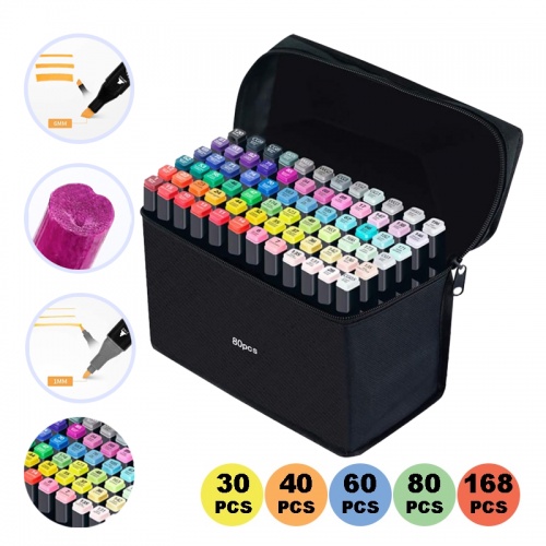 Touch Art Markers Brush Pen Warna Drawing Art Supplies Touch Pen Set ...