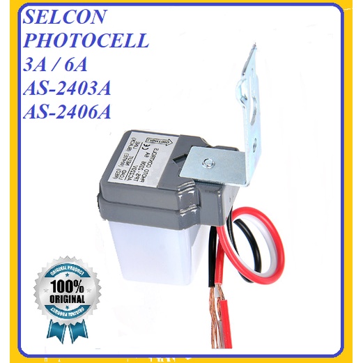 ORIGINAL SELCON PHOTOCONTROL 3A/6A PHOTOCONTROLS SWITCH DAYNIGHT SENSOR ...