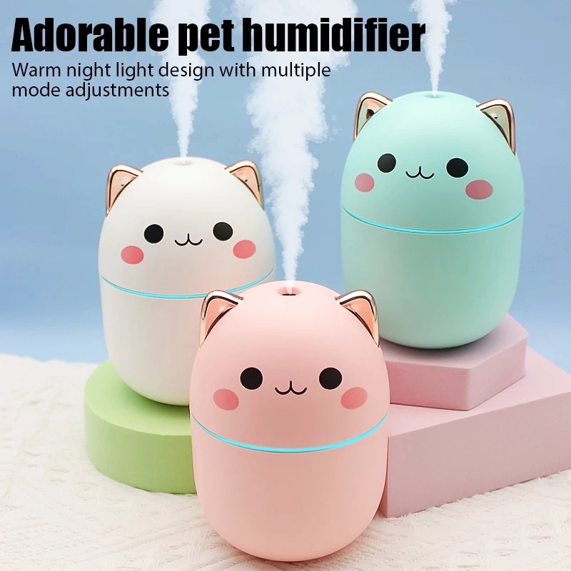 250ml Cute Cartoon Air Humidifier Lovely Portable Essential Oil ...