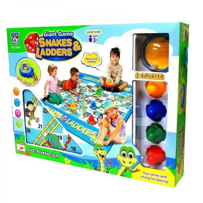 Snakes and Ladders - 92-65 cm - 5844/Snake Ladder Board Game/Dam Ular ...